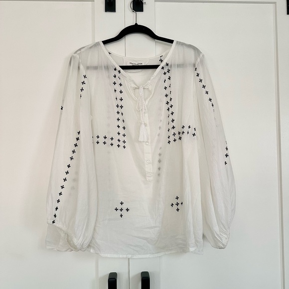 Emerson Fry | Tops | Emerson Fry Embroidered India Collection Bardot ...
